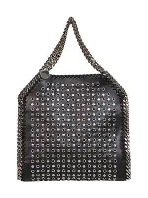 Stella McCartney Falabella Mini Bag With Studs And Eyelets - Black