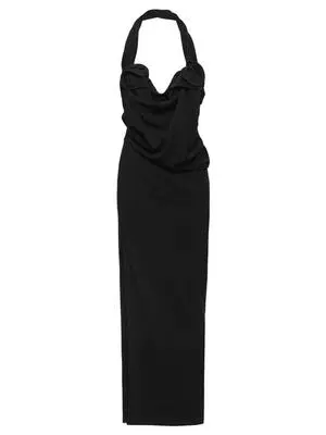 Magda Butrym Draped Halter-neck Dress With Corset - Black