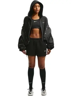 Nike Studio Fleece Mid-rise Shorts - Black