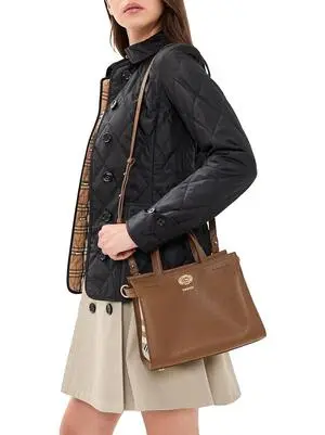 Burberry Mini Cotswolds Check Satchel - Hazel