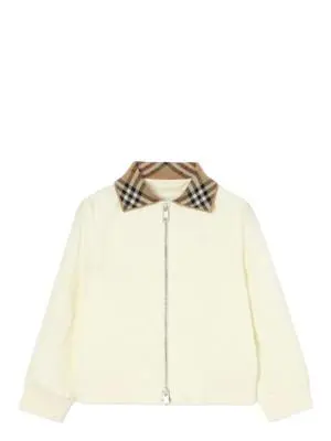 Burberry Cotton Hayfield Harrington Jacket - Chalk