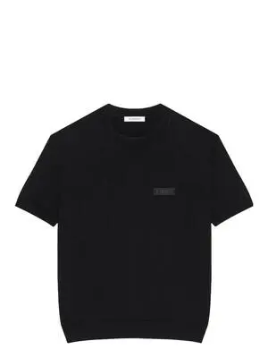 Givenchy Couture Seam T-shirt In Knit With Gros Grain Detail - Black