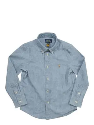 Polo Ralph Lauren Embroidered Pony Button-down Shirt - Blue