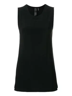 Norma Kamali Crewneck Sleeveless Tank Top - Black