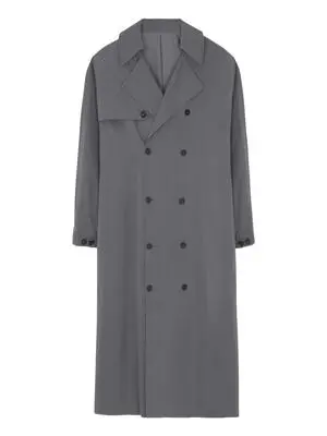 THE FRANKIE SHOP Mavis Oversized Trench - Grey