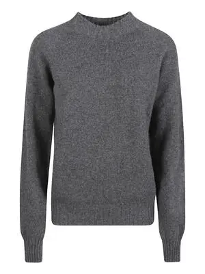 DRUMOHR Crew Neck Long-sleeved Sweater - Gray
