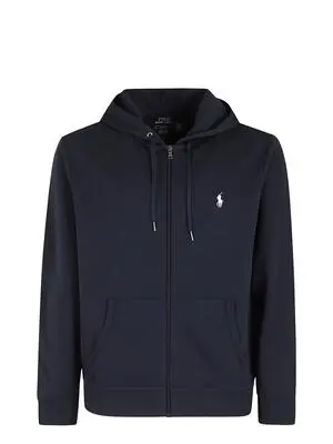 Polo Ralph Lauren Logo Zip-up Hoodie - Black