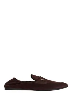 Dolce & Gabbana Logo Plaque Loafers - Brown