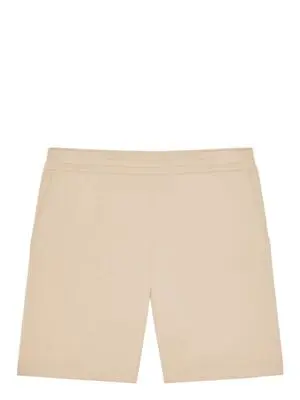 Givenchy Bermuda Shorts In Fleece With Paris Gros Grain - Light Brown