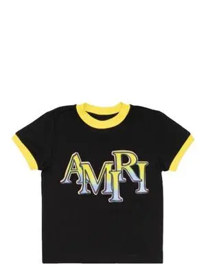 Amiri Short Sleeve Ringer T-shirt - Black