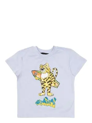 Amiri Tiger-print T-shirt - Light Blue