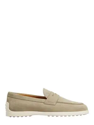 TOD'S Round-toe Loafers - Nude