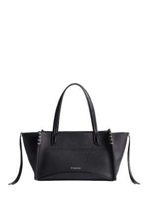 J.W.ANDERSON Elongated Loafer Cabas Bag In Leather - Black