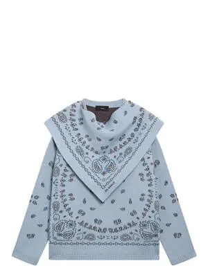 ALANUI Alanui Bandana Jacquard High Neck Jumper