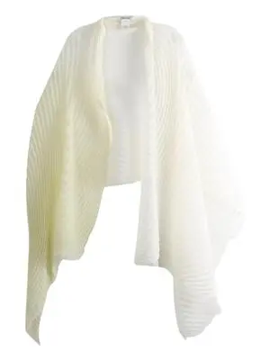 Issey Miyake Asymmetrical Shawl - White