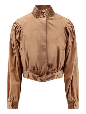 Chloé Long-sleeved Casual Jacket - Beige