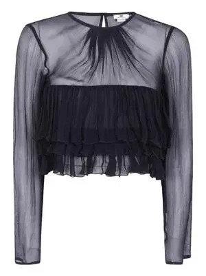 Elisabetta Franchi Long-sleeved Top - Black