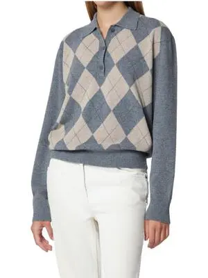 RÓHE Long-sleeved Polo Shirt - Grey