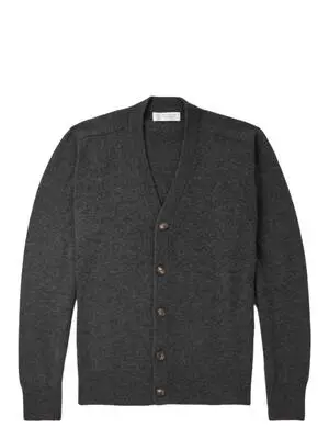 Brunello Cucinelli Long-sleeved Cardigan - Carboneamaranto