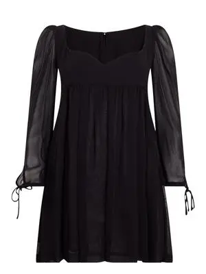 Philosophy Di Lorenzo Serafini Pleated Chiffon Minidress - Black