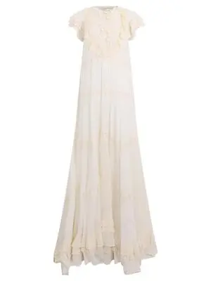 Philosophy Di Lorenzo Serafini Short Sleeve Lace Dress - Ivory