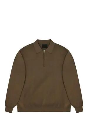 Rains Long-sleeved Knitted Polo Shirt No