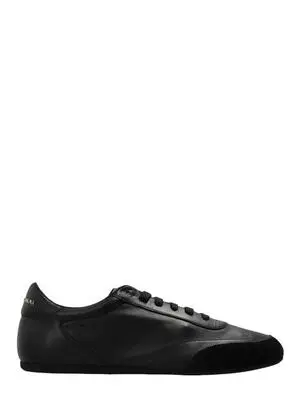 Dolce & Gabbana Panelled Leather Sneakers - Black