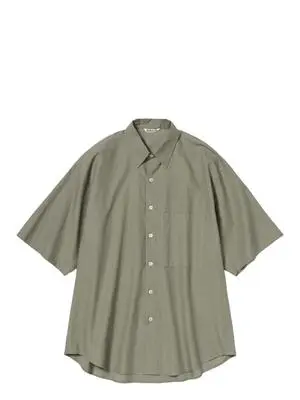 Auralee Cotton Shirt - Olive
