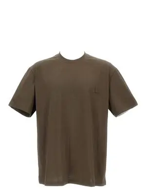 WOOYOUNGMI Logo Patch Floral T-shirt - Green