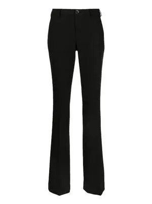 PT TORINO Flared Tech Fabric Pants - Black