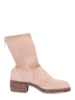 Guidi Back-zip Mid-tube Boots - Brown