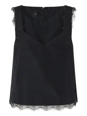 Pinko Lace-trimmed Top - Black