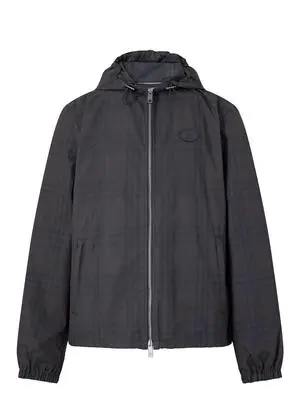 Burberry Checked Cotton Jacket - Black