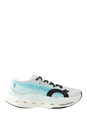 On ON Cloudboom Max Rubber-Trimmed Mesh Sneakers Blue