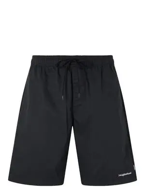 NEIGHBORHOOD Logo Embroidered Shell Shorts - Black