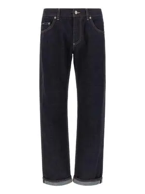 Dolce & Gabbana Dg Embroidery Jeans - Blue