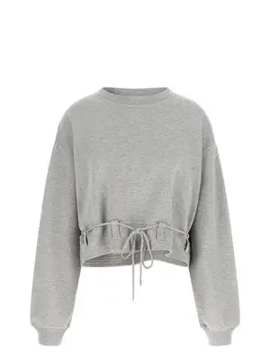 Dries Van Noten Haserfiela Cropped Sweatshirt - Gray