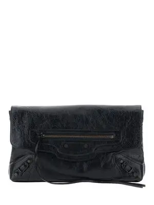 Balenciaga Le City Clutch In Leather - Multicolor