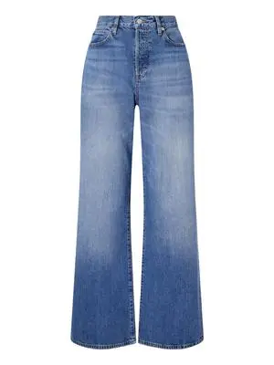 FRAME The Off Duty Loose Wide-leg Jeans - Light Denim