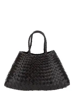 Dragon Diffusion Santa Croce Woven Leather Handbag - Brown