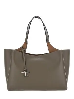 TOD'S Medium Handbag Apa 2 Handles With Gray Leather Pendant For - Multicolor