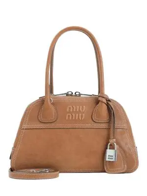 Miu Miu Vivian Nappa Shoulder Bag - Brown