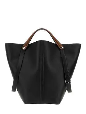 MAISON MARGIELA Leather Dress-age Bucket Bag - Black