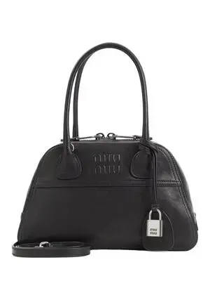 Miu Miu Vivian Nappa Shoulder Bag - Black