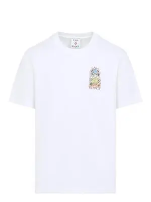 Casablanca Orchid Court T-shirt - White