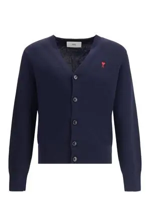 AMI Paris De Coeur Cardigan - Blue