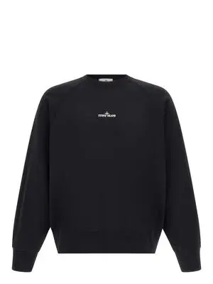 Stone Island Print Sweatshirt - Black
