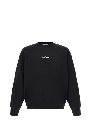 Stone Island Print Sweatshirt - Black