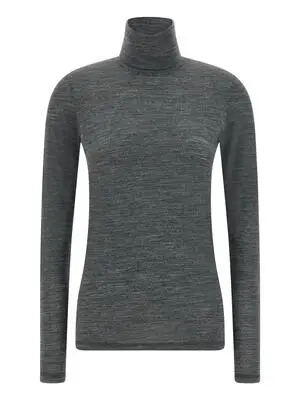 JIL SANDER High Neck T-shirt - Gray