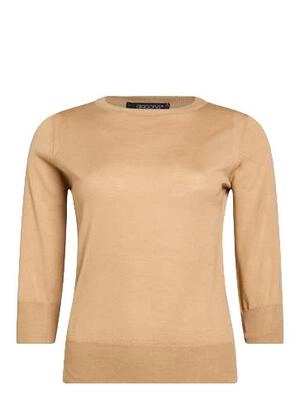ARAGONA Sweater Size Merino Wool - Beige